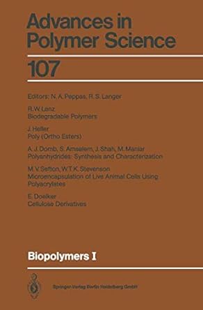 Buy Biopolymers I: 107 (Advances in Polymer Science) Book Online at Low ...