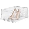 Amazon.com: Kuject X-Large Shoe Storage Boxes Organizers Clear Plastic ...