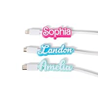 Personalized Name Cable Labels Tags Cord | Offer of the day