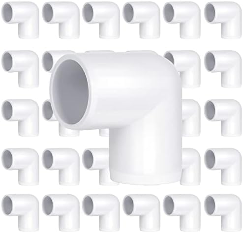 Amazon.com : 30Pcs 1/2-Inch 2 Way PVC Pipe Fittings 90 Degree 1/2”PVC ...