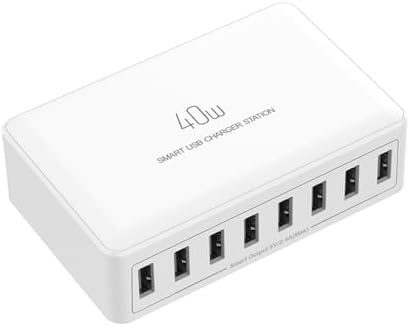 Amazon.com: Multiport USB Charger, 6 Port USB Charging Station for ...