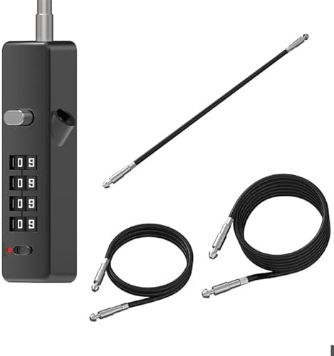 SVICCOOKQ Cable Lock,Cable Locks Heavy Duty Anti Theft,4-Digit Wire ...