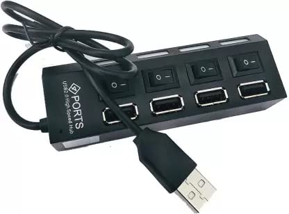Multiport USB 4 Port USB 2.0 Hub Splitter High-Speed USB Hub Adapter ...