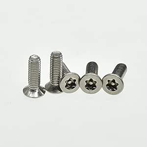 M3 M4 M5 M6 304 Stainless Steel Six Lobe Torx Flat Countersunk Head With Pin Tamper Proof Anti ...