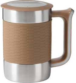 Amazon.com: Trudeau Boardroom II Desk Mug, 16 oz, Tan/Beige : Home ...