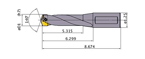 Mitsubishi Materials TAWMN0061 TAW Series Indexable Insert Type Drill ...