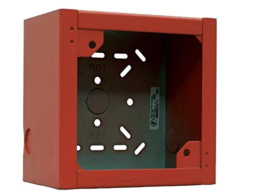 WHEELOCK SBB-R Surface Back-Box RED, ETC, Speakers, Chimes: Amazon.com ...