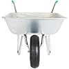 Neo Wheelbarrow Home Garden Cart Galvanised with Pneumatic Tyre (65L ...