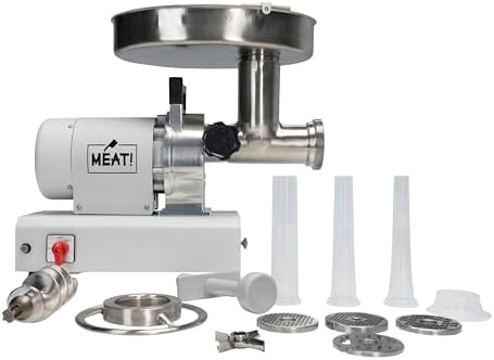Amazon.com: MEAT! 1 HP Pro-Grade Dual Grinder #22 with Coarse and Fine ...