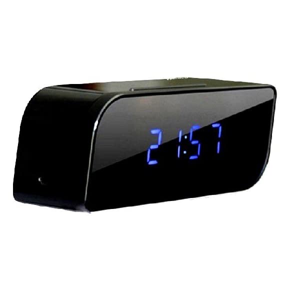 Buy IC Plus 1080p Full HD WiFi Table Clock Security Camera Audio and ...