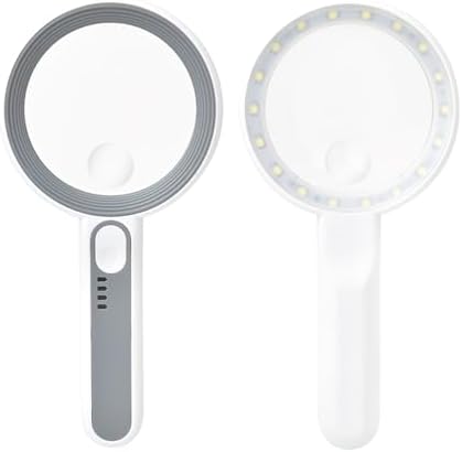 Amazon.com: Magnifying Glass with Light, 5X &12X Lighted Magnifying ...