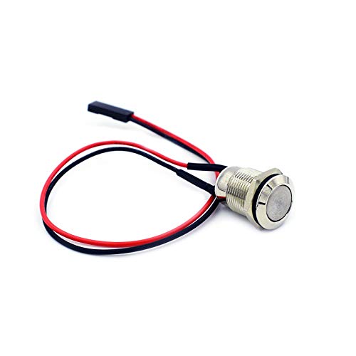 PUL 12mm Prewired Mini Push Button Switch Waterproof Momentary Metal ...