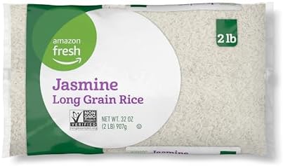 Amazon.com : Amazon Fresh, Jasmine Long Grain Rice, 2 Lb (Previously ...
