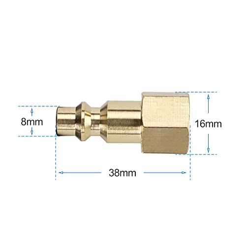 Snapklik.com : Air Plugs,1/4 Inch NPT Plug Female Industrial Air Hose ...