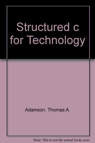Structured C for Technology: Adamson, Thomas A.: 9780675209939: Amazon ...