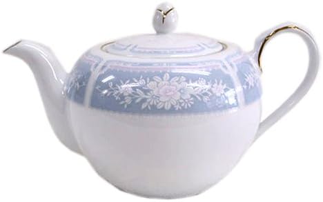 Amazon.com | Noritake Fine Porcelain Lace Wood Gold teapot (small ...
