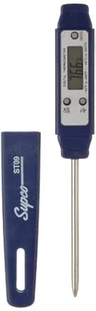 Supco ST09 Digital Pocket Thermometer, 2-1/2" Stem, -40 to 392 Degree F ...