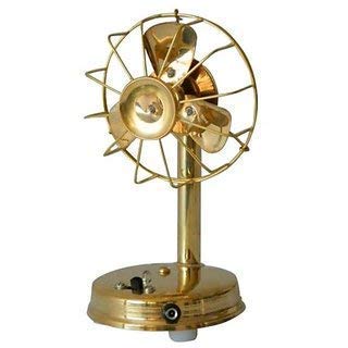 Buy Royal Handicraft Brass Vintage Table Fan Showpiece, Small Brass ...