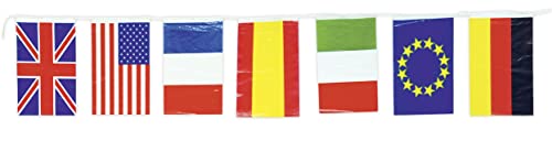 International festoon plastic flags nations USA Europe – BigaMart