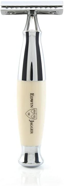 Amazon.com: Edwin Jagger DE Safety Razor, Extra Long' Handle, Ivory ...