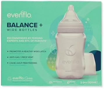 Evenflo Balance Plus 3-Pack Wide Neck Bottles - White, one Size: Buy ...