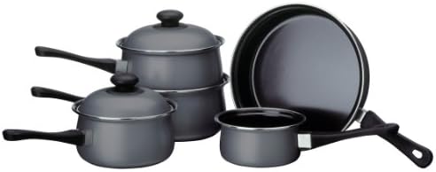 Premier Housewares Steel Pan Set Pots And Pans Sets Non Stick Kitchen ...