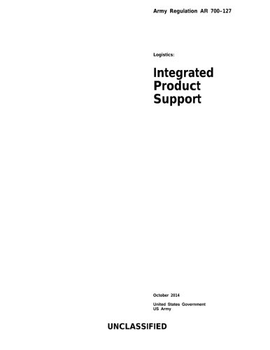 Amazon.com: Army Regulation AR 700-127 Logistics: Integrated Product ...