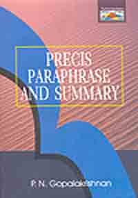 Buy Precis Paraphrase and Summary Book Online at Low Prices in India ...