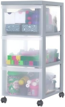 Plastic Storage Drawers on Wheels by Maxi Nature - Sturdy Frame ...
