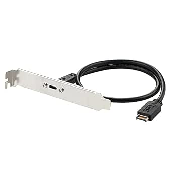 AXIYIBZI USB 3.1 Type-E to Type C Front Panel Adapter Cable, Internal ...