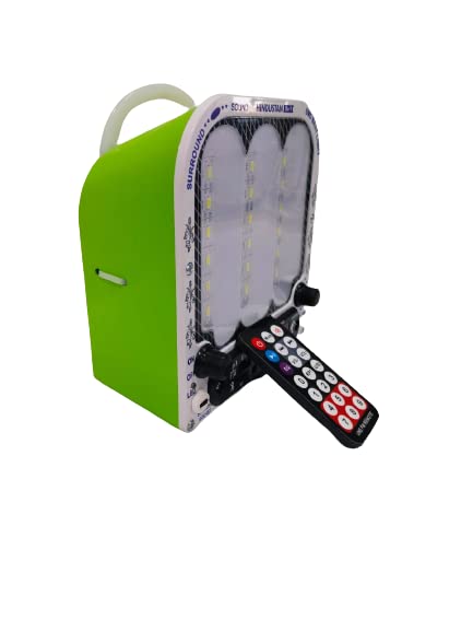 Globex Emergency Light FM Radio with Remote USB Bluetooth Rechargeable, Portable 5 in 1 5 hrs ...