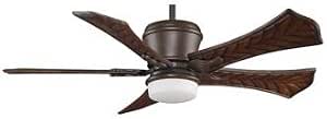 Amazon.com: 52" Fanimation Sandella Concave Walnut Blades Ceiling Fan ...