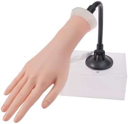 Amazon.com: Yokilly Practice Hand for Acrylic Nails, Bendable Soft Nail ...