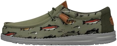 HEYDUDE Men’s Wally Fish Lure Slip-On Shoes | Lightweight, Comfortable ...