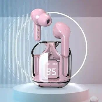 Ultrapod Max PINK Earbud Headphones with Built-in Battery, Bluetooth 5. ...