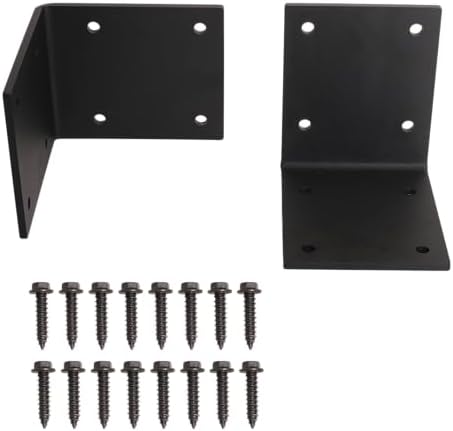 Amazon.com: 2-Pack 6" x 6" x 5" Heavy Duty Steel Corner Bracket, L ...