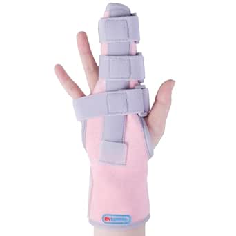 Amazon.com: ENLUNTRA Metacarpal Splint Brace Adjustable Two Finger Brace，finger straightener ...