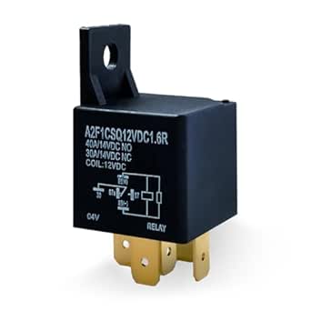 Amazon.com: (2PCS) A2F1CSQ12VDC1.6R Relay Automotive SPDT 40A 12V ...