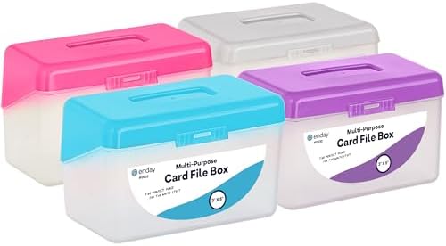 Amazon.com : MaxGear 3x5 Index Card Organizer with Dividers, Plastic ...