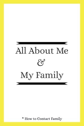 All About Me & My Family: A Memory Aid for Those with Dementia ...