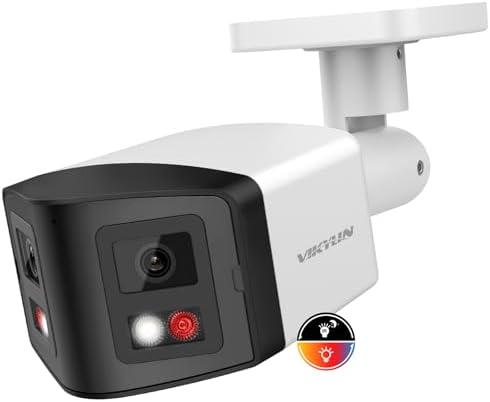 Amazon.com : VIKYLIN 4MP Dual Lens PoE IP Security Camera with ...