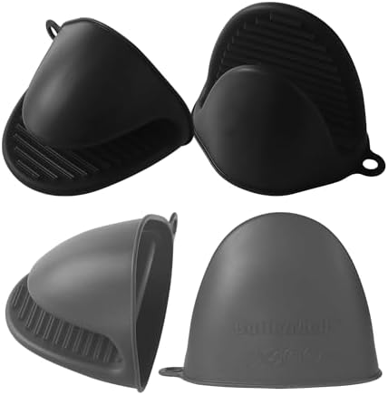 Amazon.com: Oven Mitts, 3 Pairs Mini Silicone Heat Resistant Oven Mitts ...