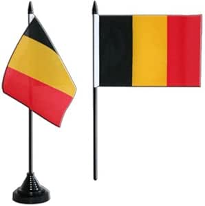 Digni® Drapeau de table Belgique, mini drapeau - 10 x 15 cm : Amazon.fr ...