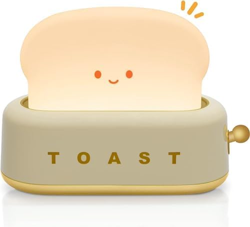 ipalmay Cute Toast Bread Kids Night Light,Toaster Decorative Table Lamp ...