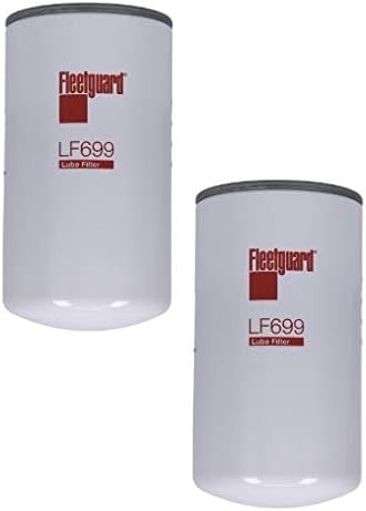Amazon.com: LF699 Fleetguard 燃油濾清器(2 入裝)替換 Perkins 2654407,Donaldson ...
