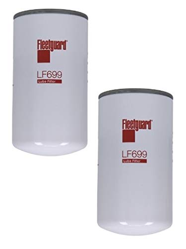 LF699 Fleetguard Fuel Filter (Pack of 2) Replaces Perkins 2654407 ...