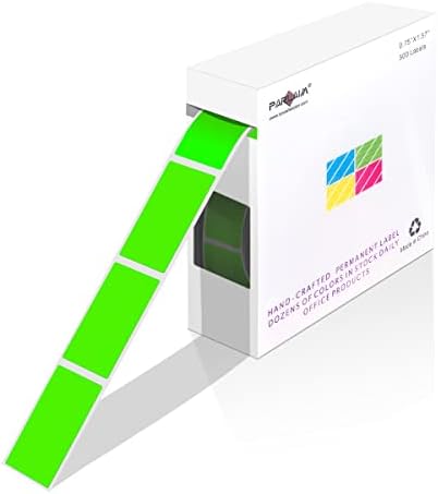 Amazon.com : Square Color Coding Labels 3 x 1 inch - Rectangle ...