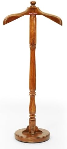 LOCOMOTO Wooden Coat Hanger Stand Suitable for Home, Office & Coat ...
