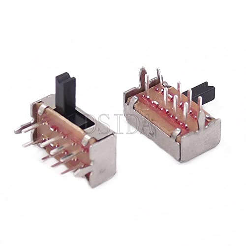 20PCS SK23D07 SK23D07VG5 8 Pin PCB 3 Position 2P3T DP3T Miniature Slide Switch Side Handle High ...