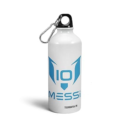 Pixeltint Messi Printed Aluminium Water Bottle 500ml | Thermos Flask ...